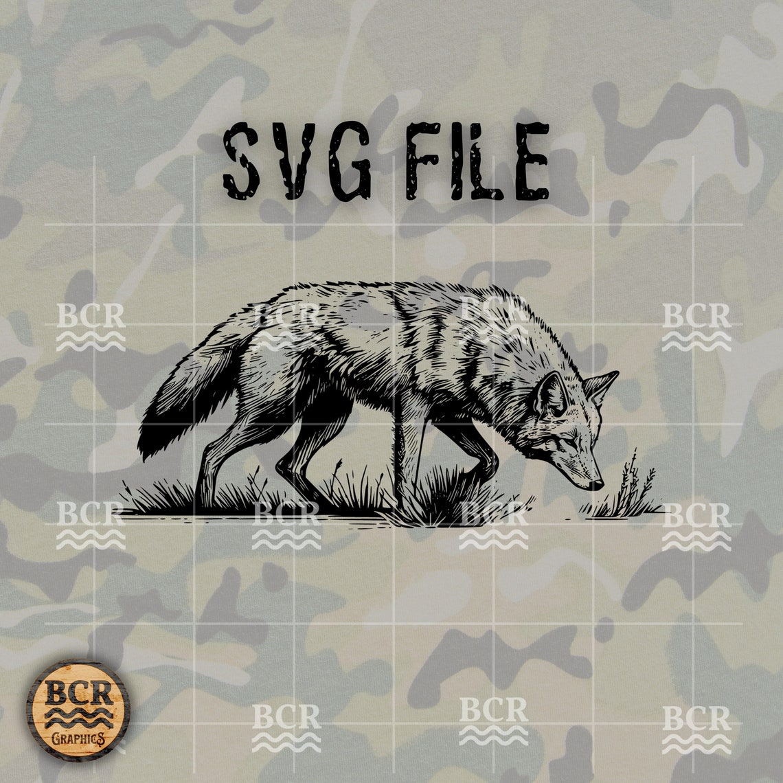 Coyote SVG Stalking Coyote SVG Coyote Hunting SVG Coyote - Etsy Canada