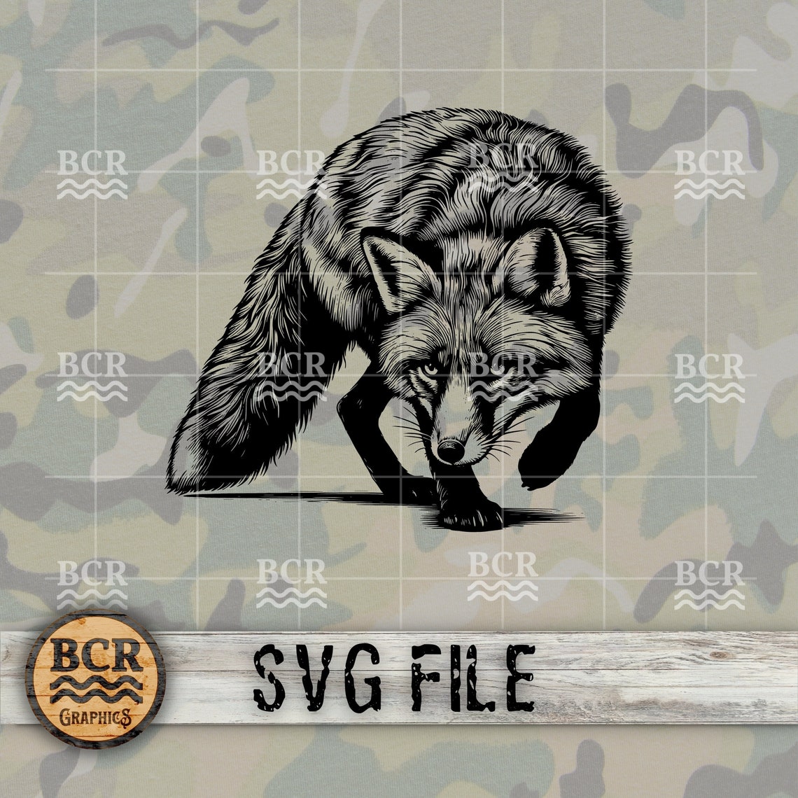 Red Fox SVG, Fox SVG, Stalking Fox SVG, Fox Hunting Svg, Red Fox ...