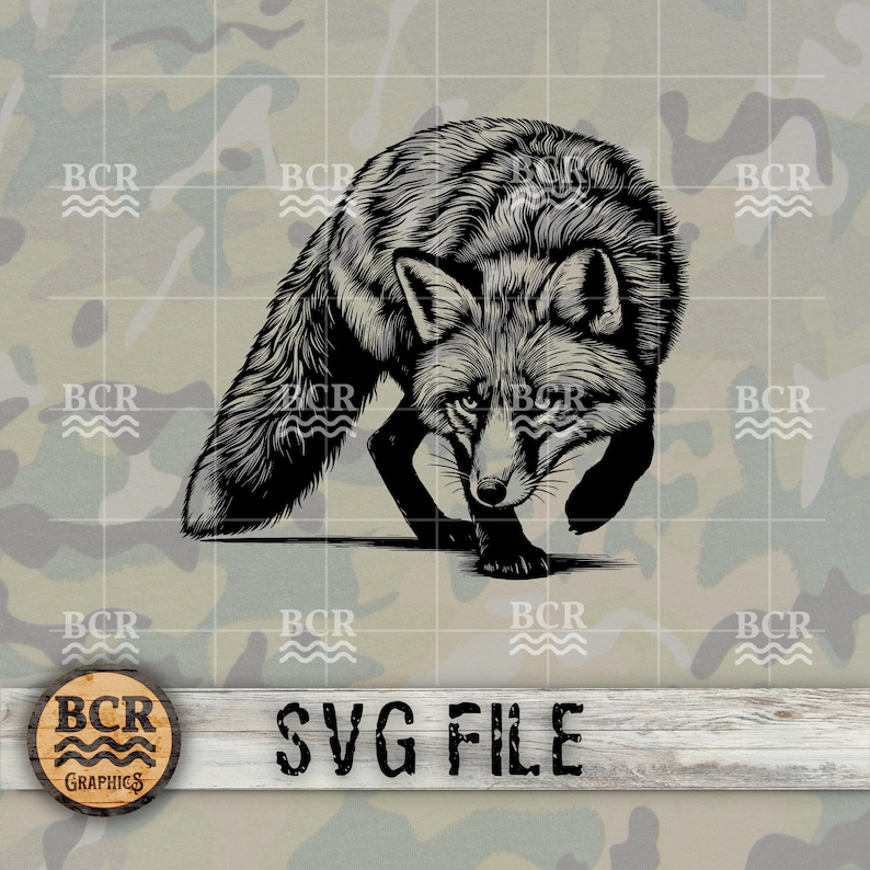 Red Fox SVG, Fox SVG, Stalking Fox SVG, Fox Hunting Svg, Red Fox ...