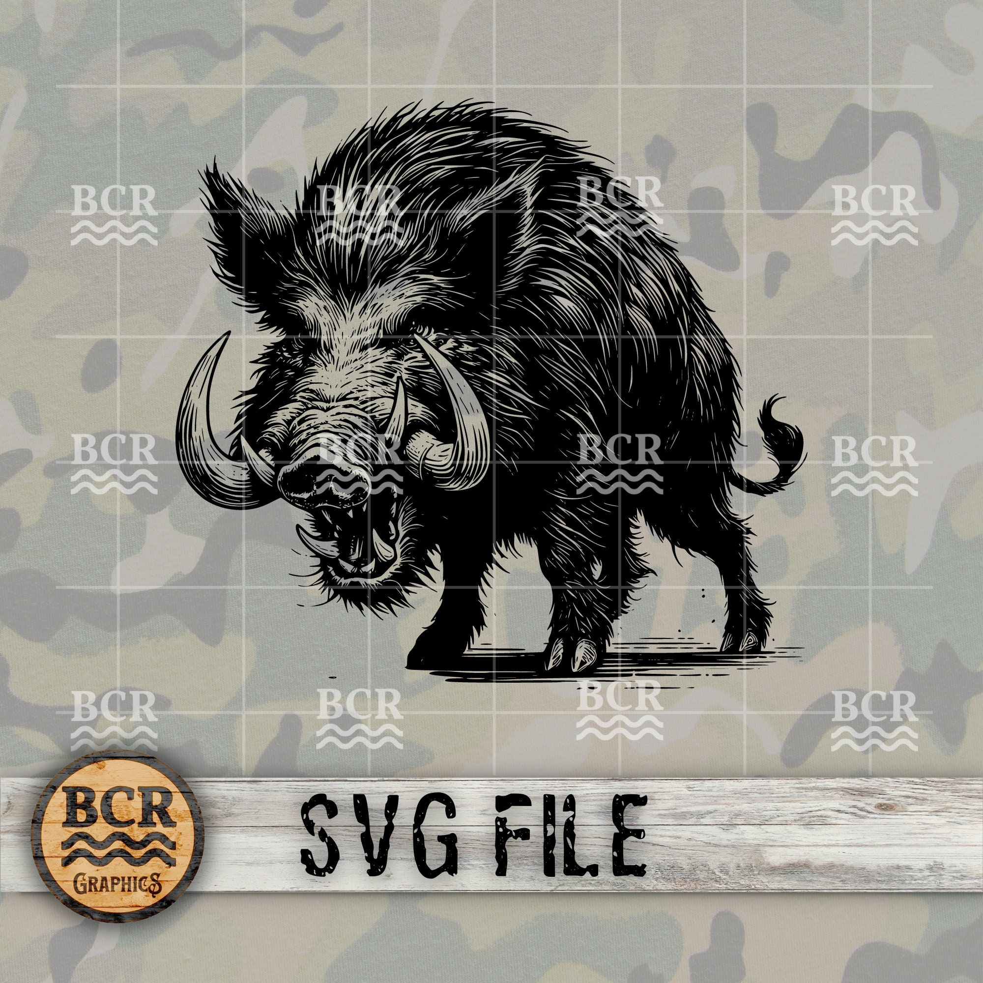 Wild Boar SVG, Wild Hog SVG, Wild Pig SVG, Wild Boar Digital Download ...