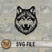 Wolf SVG, Wolf Face SVG, Grey Wolf SVG, Wolf Digital Download, Wolf ...