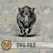 Wild Boar SVG, Wild Hog SVG, Wild Pig SVG, Wild Boar Digital Download ...
