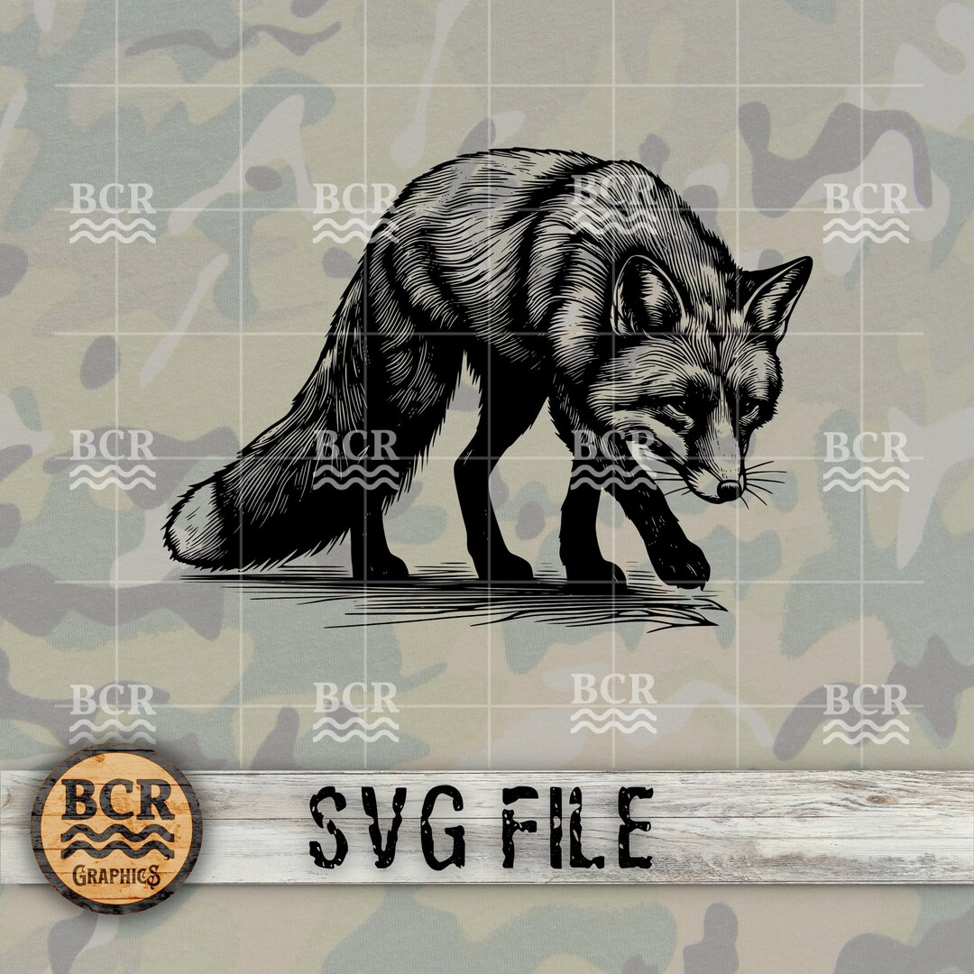 Red Fox SVG, Fox SVG, Stalking Fox SVG, Fox Hunting Svg, Red Fox ...