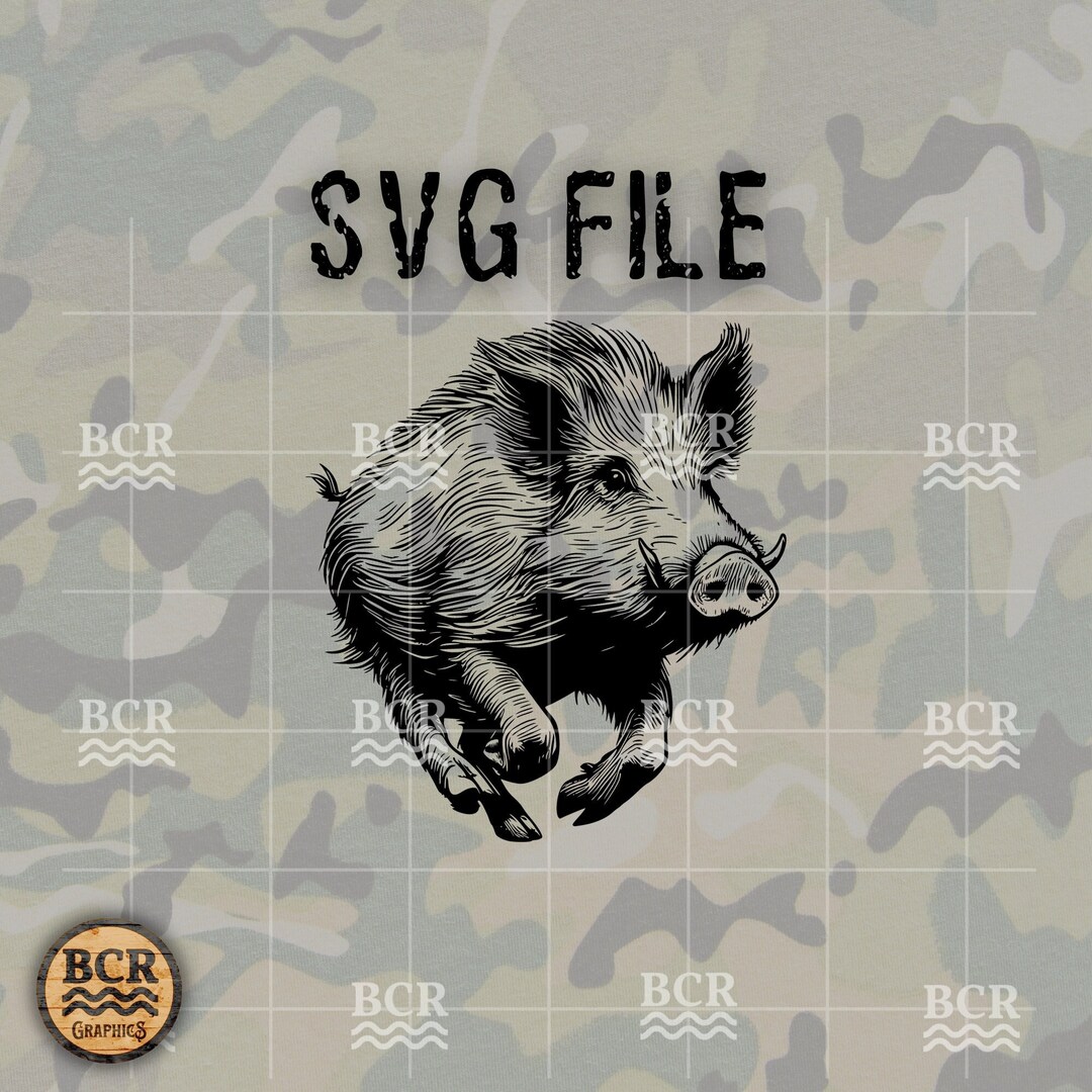 Wild Boar SVG Wild Hog SVG Wild Pig SVG Wild Boar Digital - Etsy