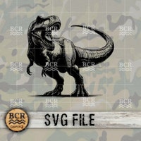 Roaring T-rex Breaking Through Wall SVG: Dinosaur, Jurassic, T-rex ...