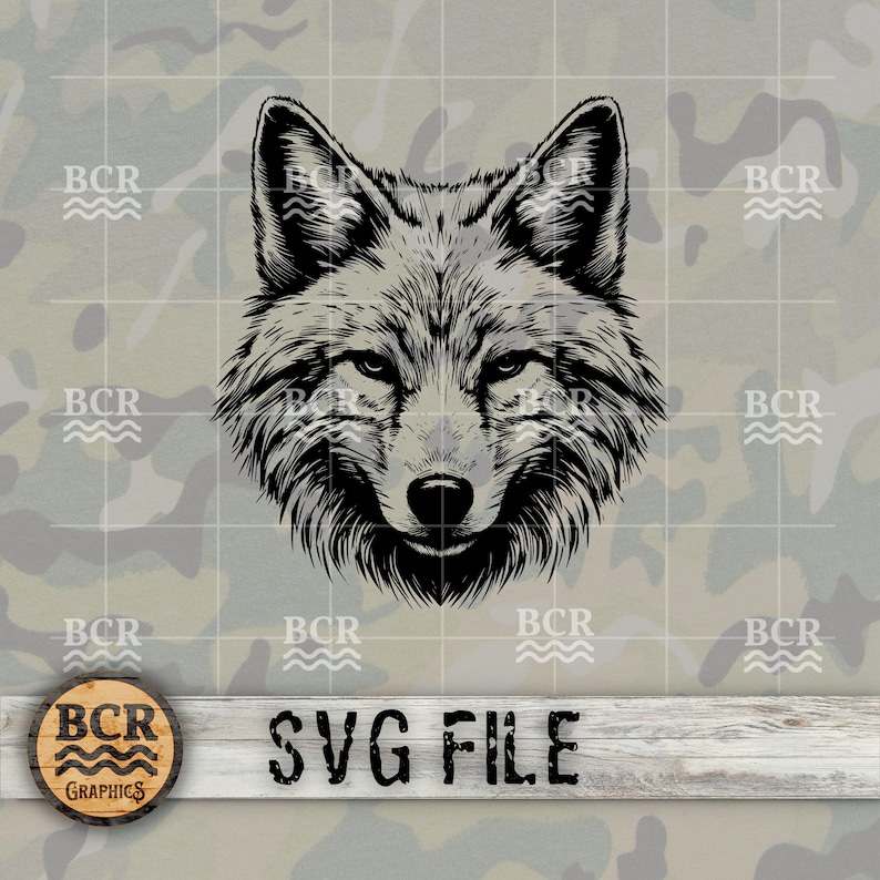Coyote SVG, Coyote Face SVG, Coyote Hunting SVG, Coyote Digital ...