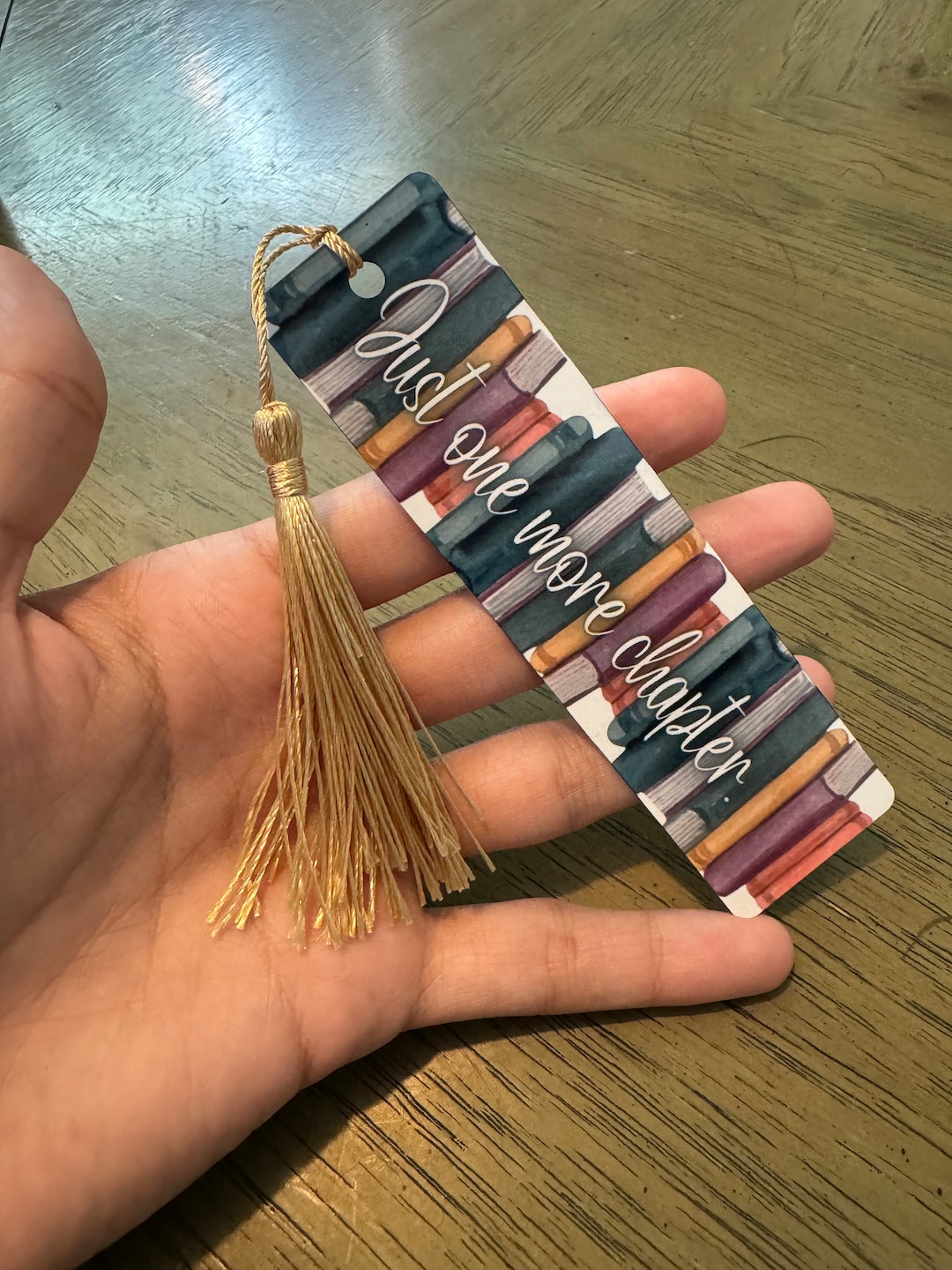 Just One More Chapter Bookmark Reading Bookmark Book Lover One More ...