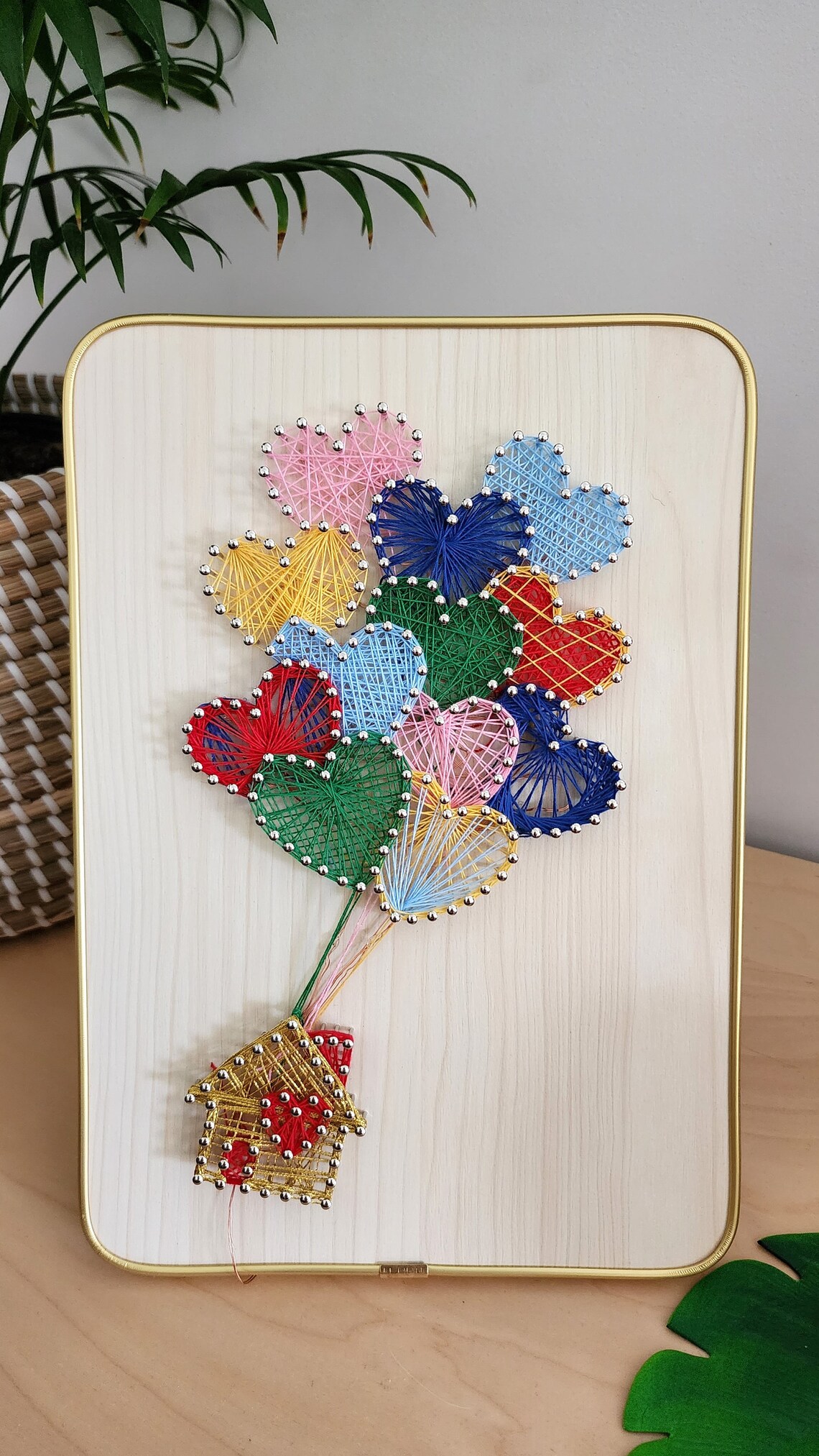 Love's in the Air String Art Craft Kit Hot Air Balloon DIY Craft for ...