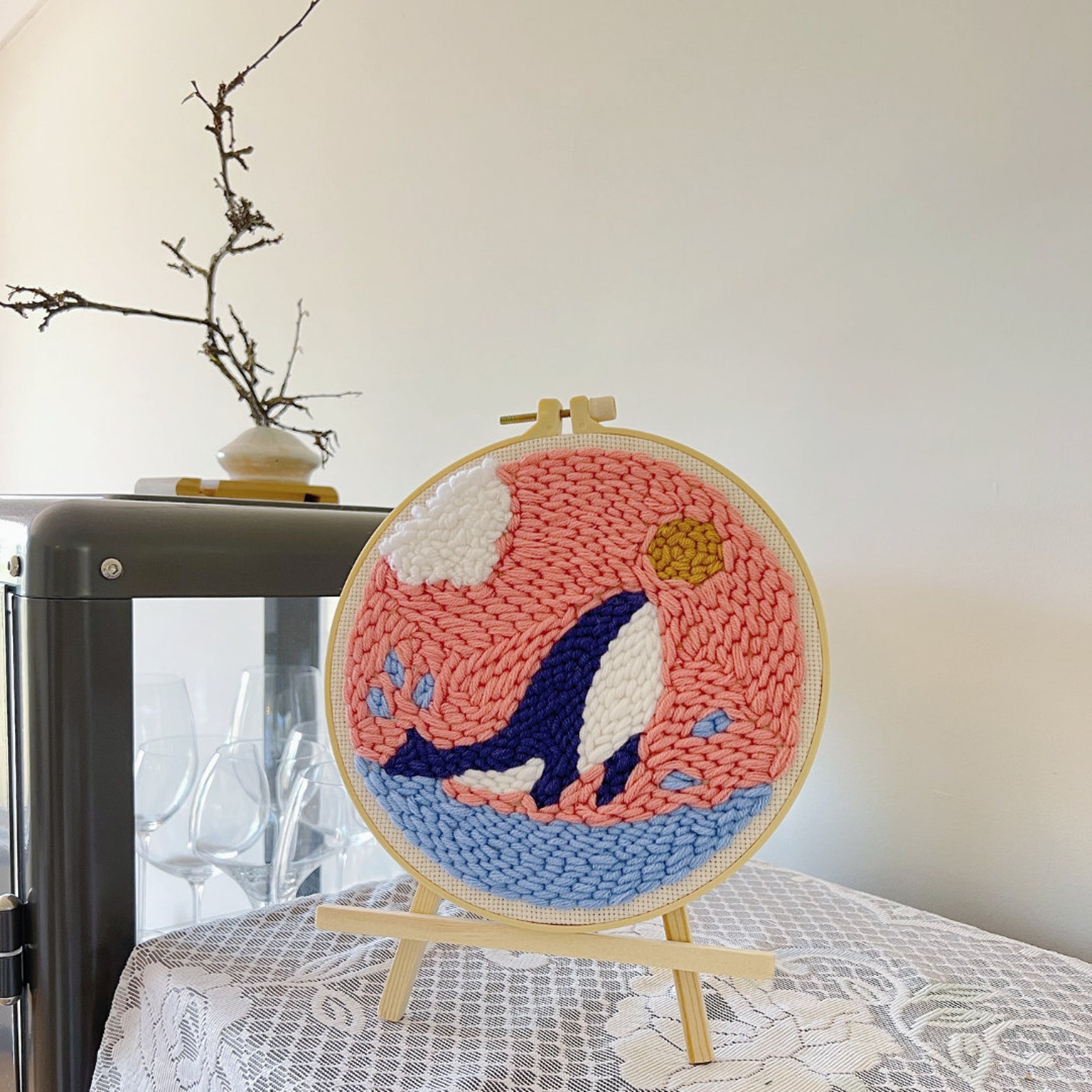 Punch Needle Craft Kit Punch Needle Embroidery Art Yarn Craft Home ...