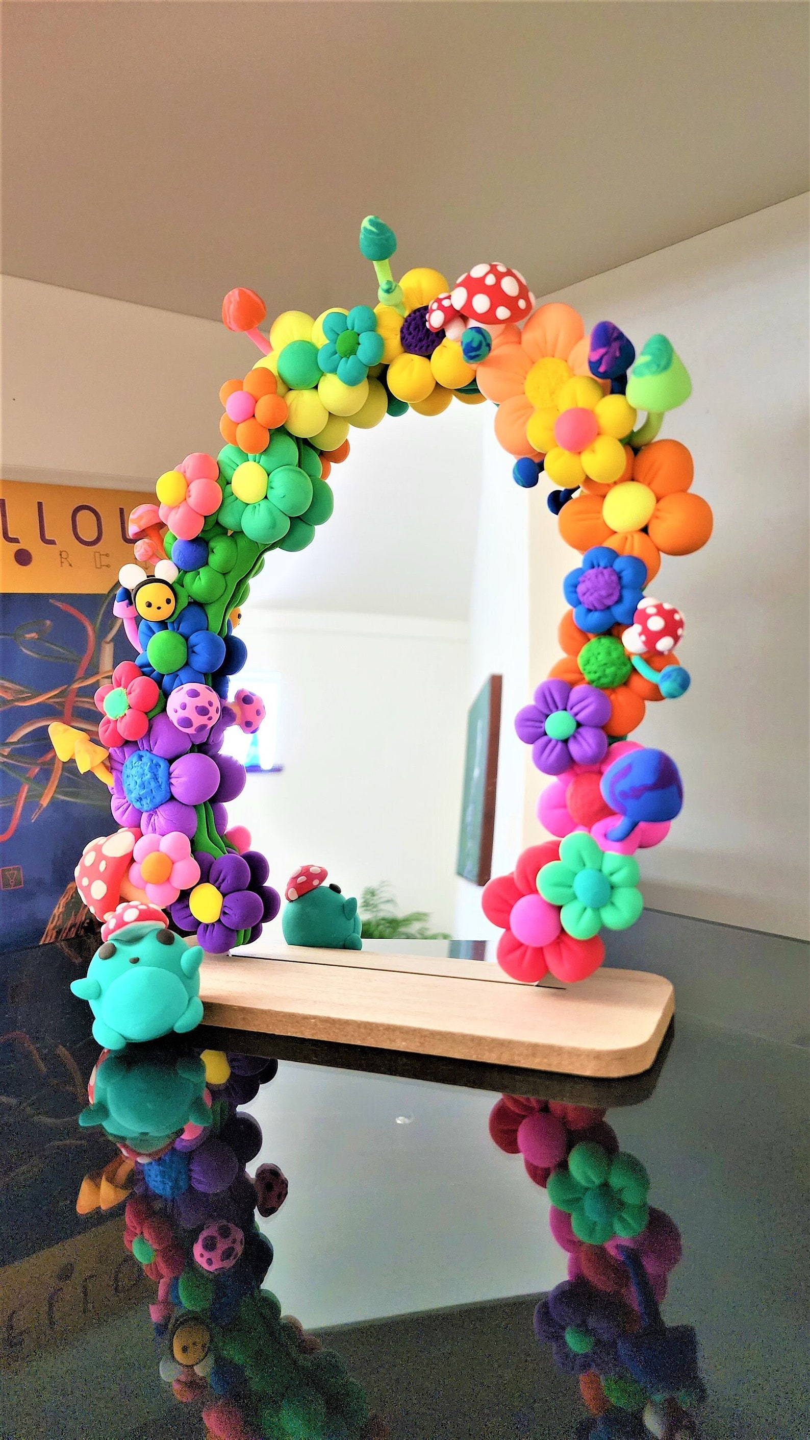 DIY Clay Mirror Craft Kit | Ultra Light Foam Clay | DIY Tutorial ...