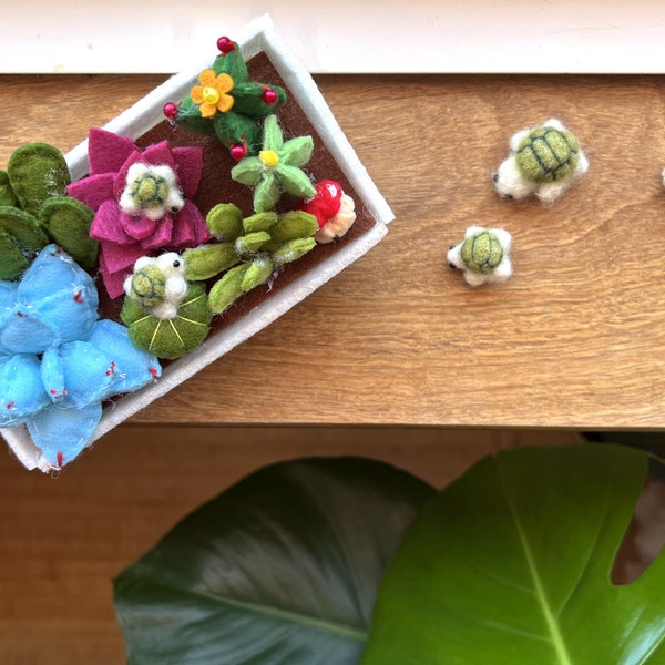Felt Succulents - Etsy
