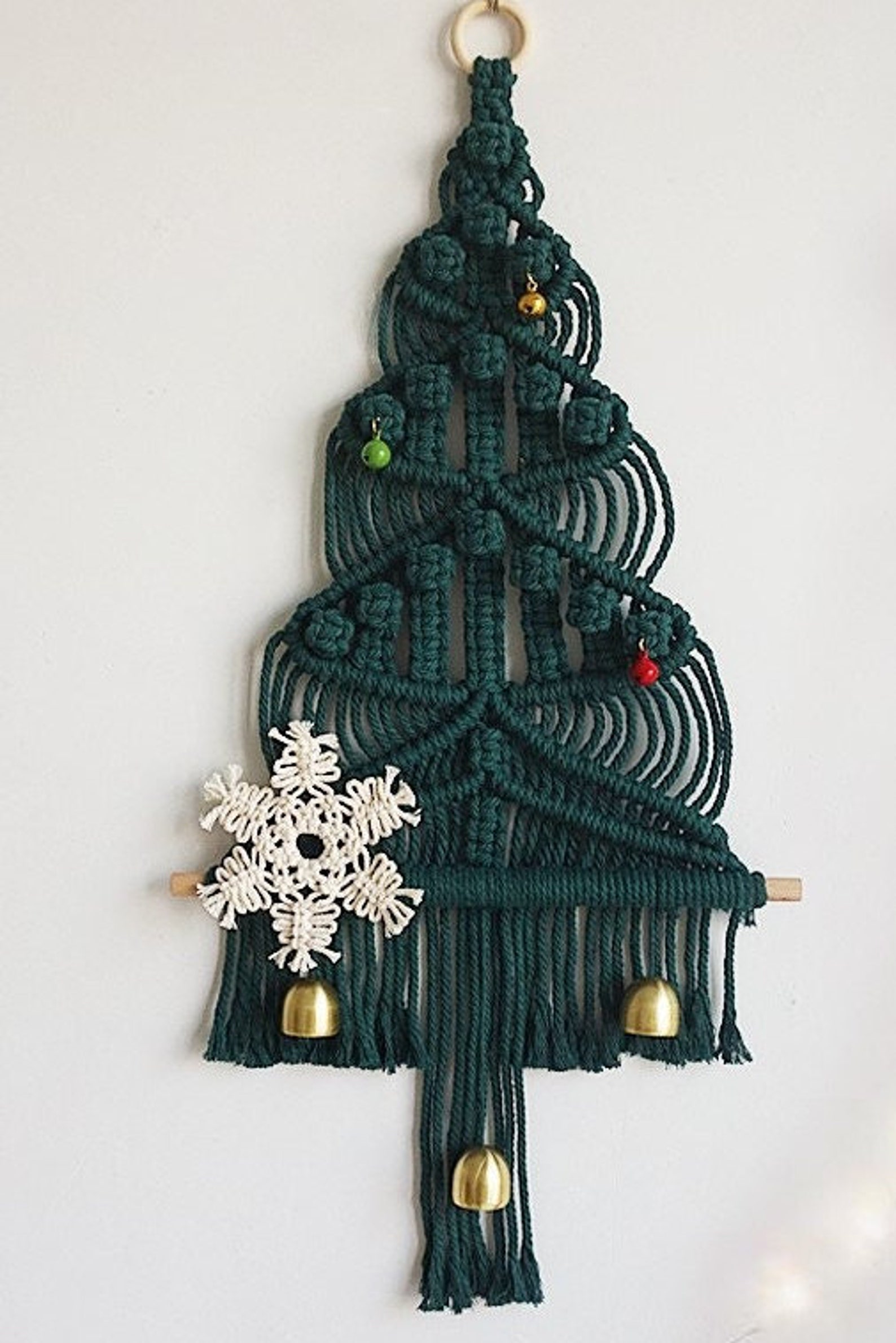 Christmas Tree Macrame Pattern: Festive Xmas Wall Art (digital Pattern ...