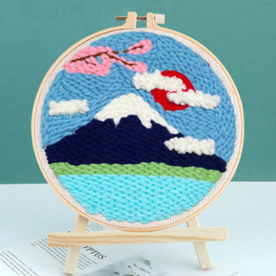 Punch Needle Craft Kit Punch Needle Embroidery Art Yarn Craft Home ...