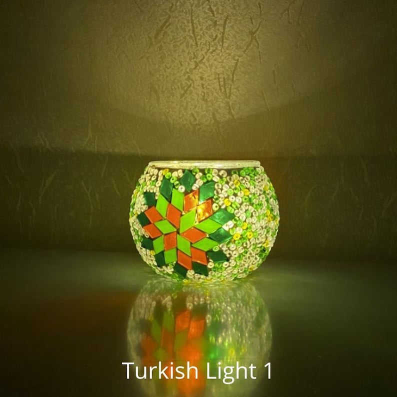 DIY Turkish Lamp Craft Kit Turkish Candle Holder Home Décor Mosaic ...