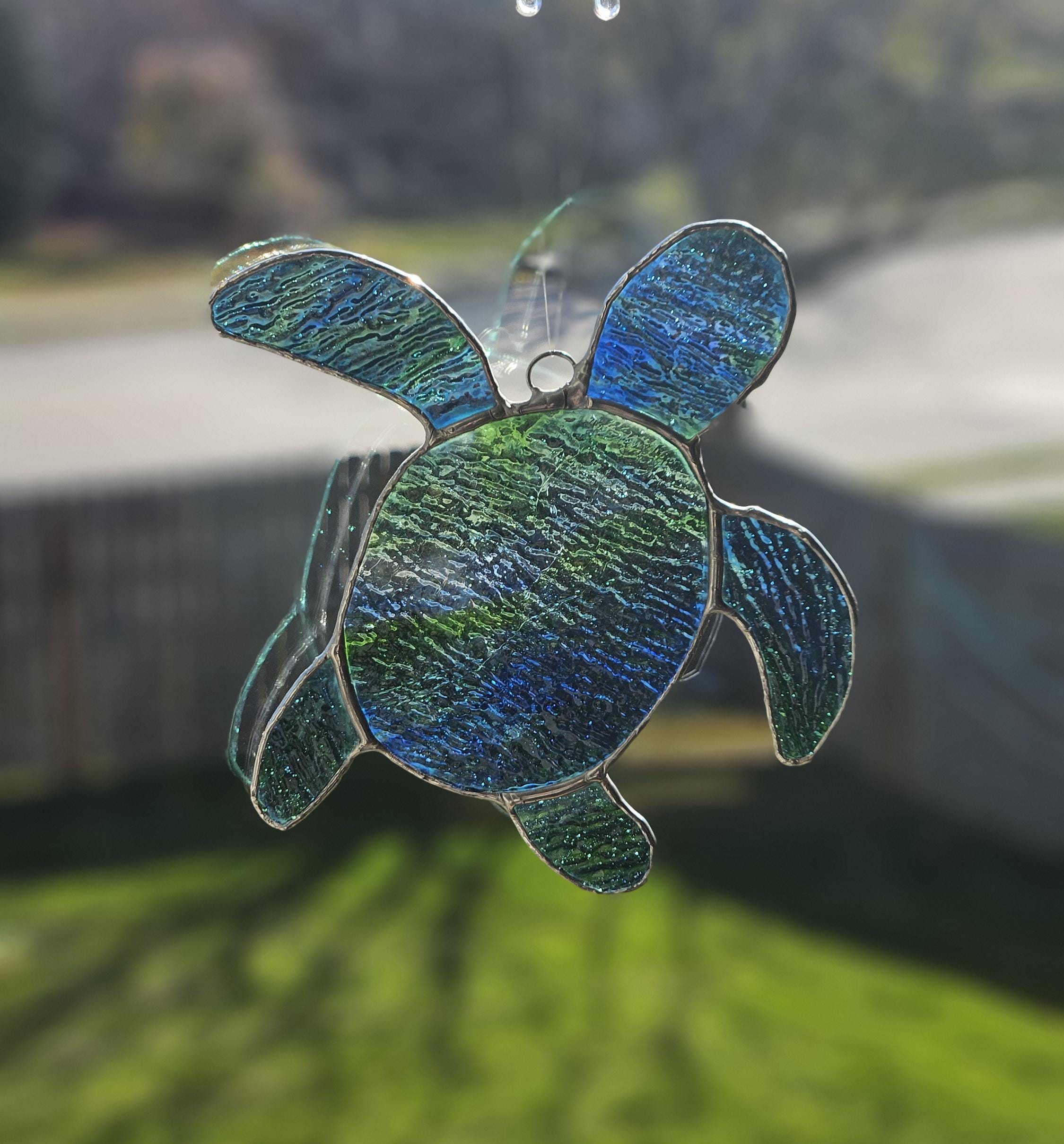 Stained Glass Sea Turtle - Etsy
