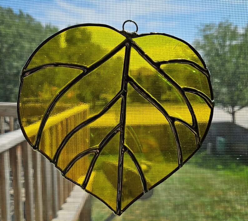 Stained Glass Aspen Leaf - Etsy