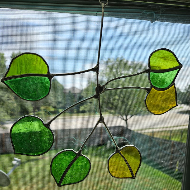 Stained Glass Aspen Leaves - Etsy