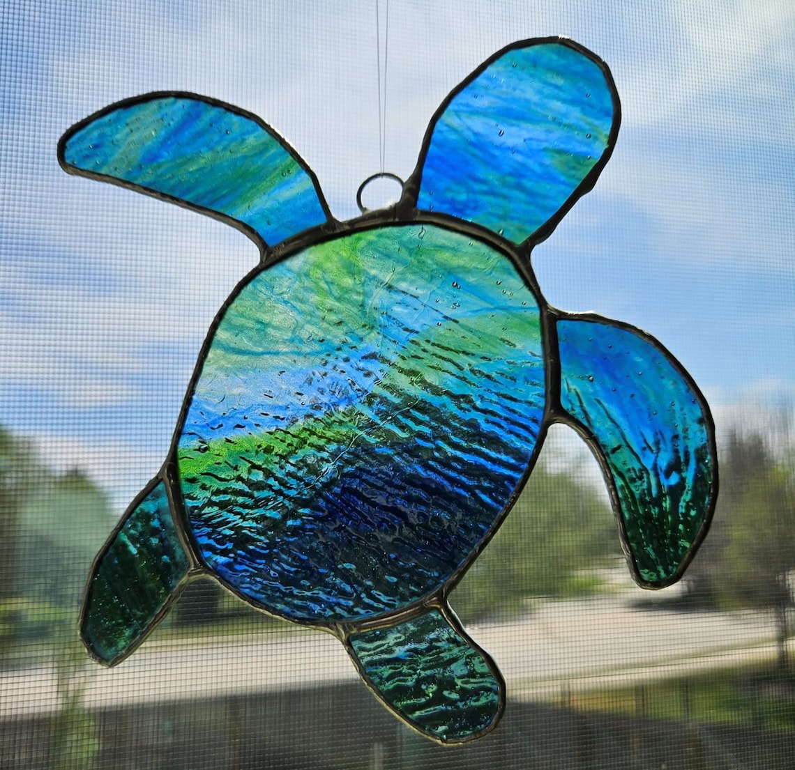 Stained Glass Sea Turtle - Etsy