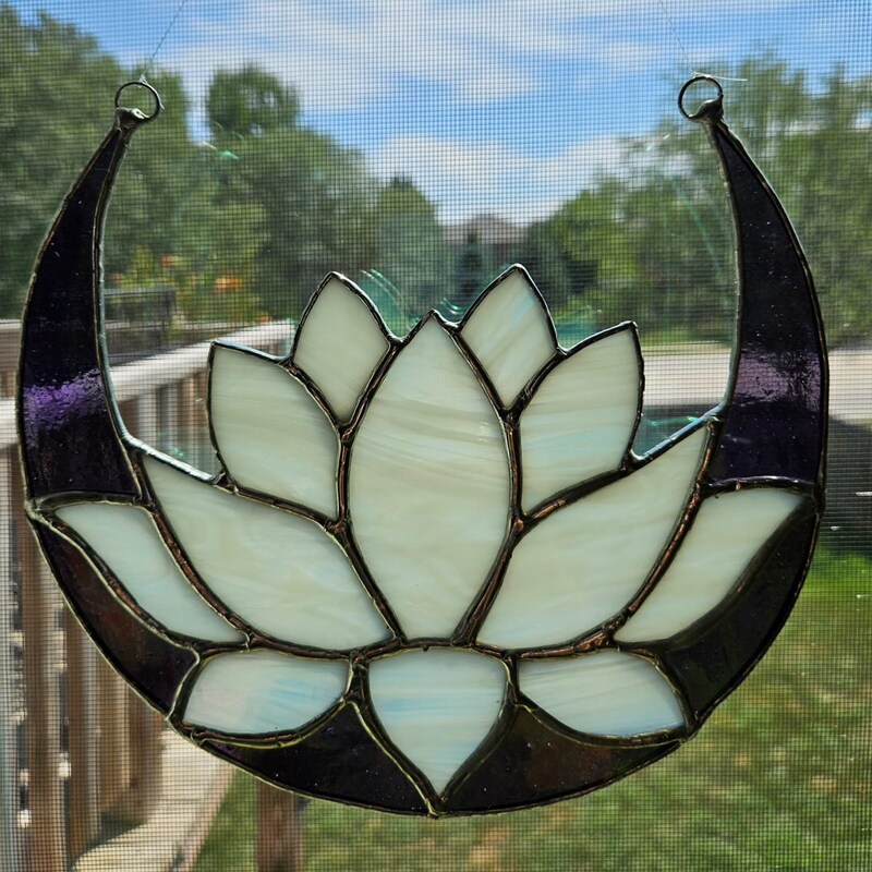 Stained Glass Lotus - Etsy