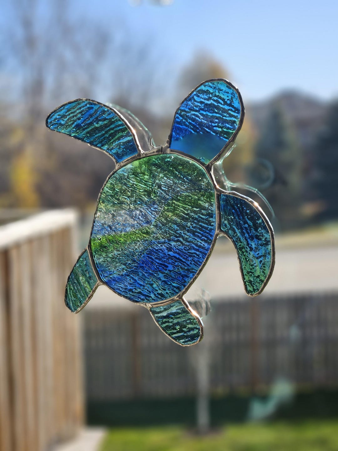 Stained Glass Sea Turtle - Etsy