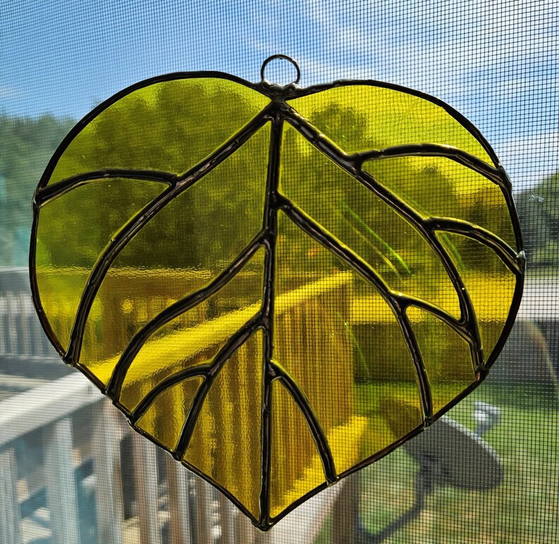 Stained Glass Aspen Leaf - Etsy