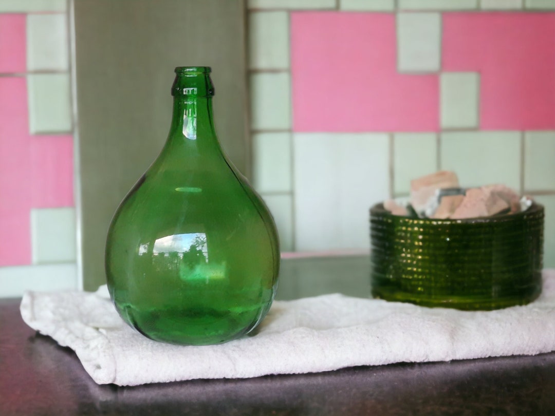 Italian Demijohn From the 1970s in White Glass 5lt or 10 LT - Size ...