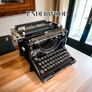 Underwood No 5 Typewriter - Antique and Elegant, Fully Working, A ...
