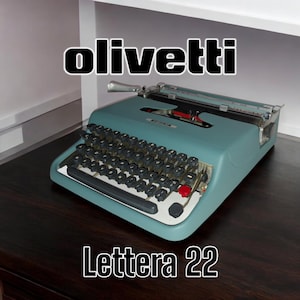 Vintage OLIVETTI Lettera 22 Typewriter - Fully Functional Vintage ...