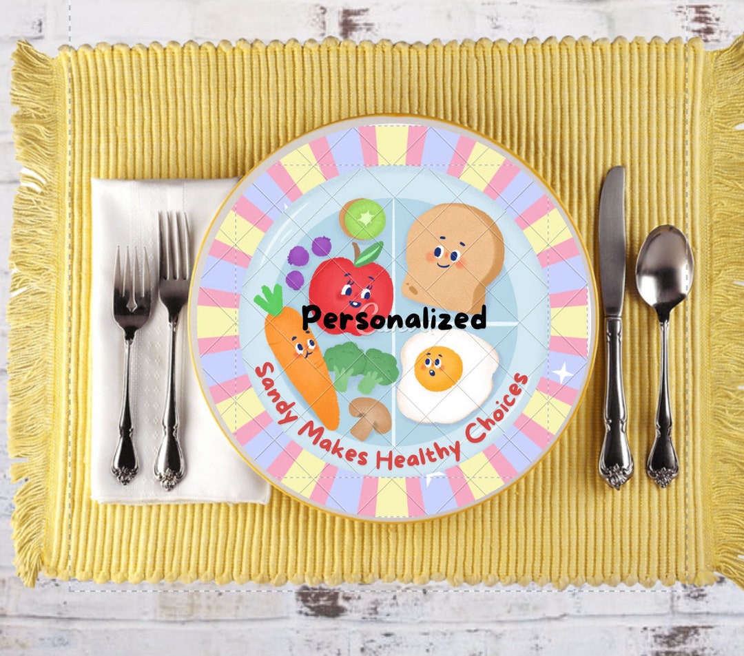 Customized and Personalized Portion Control Plate for Kids, Healthy ...