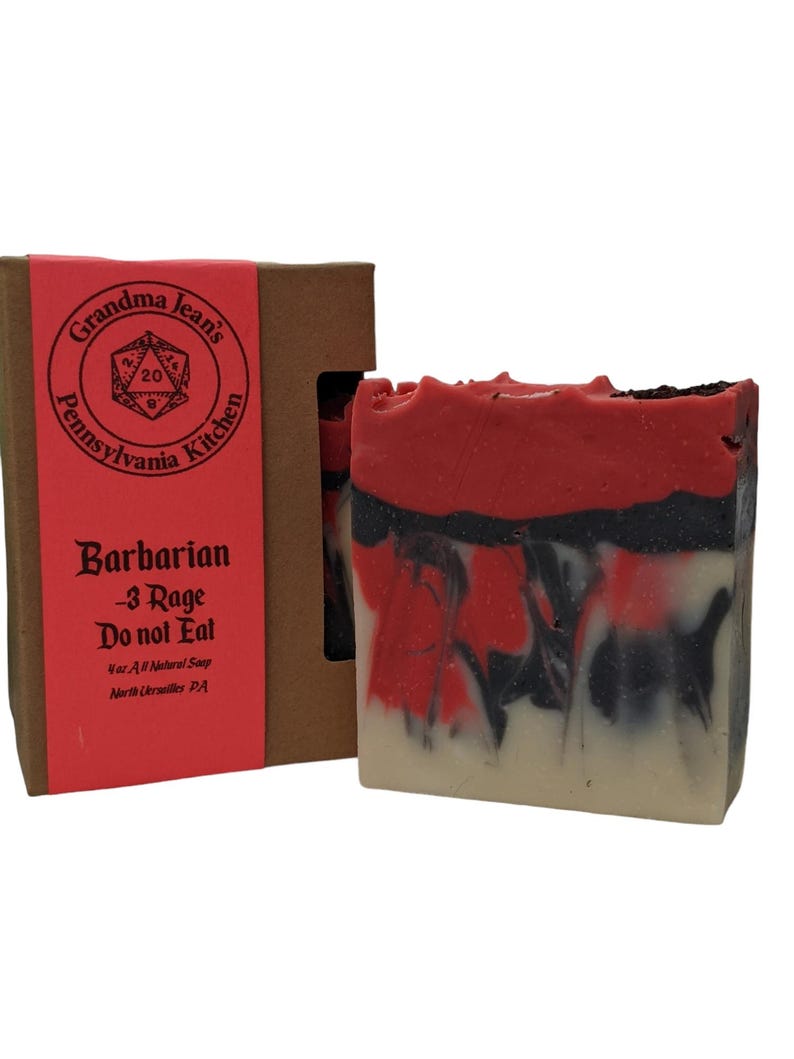 Barbarian - Gaming Themed 100% All Natural Handmade Cold Process Soap ...