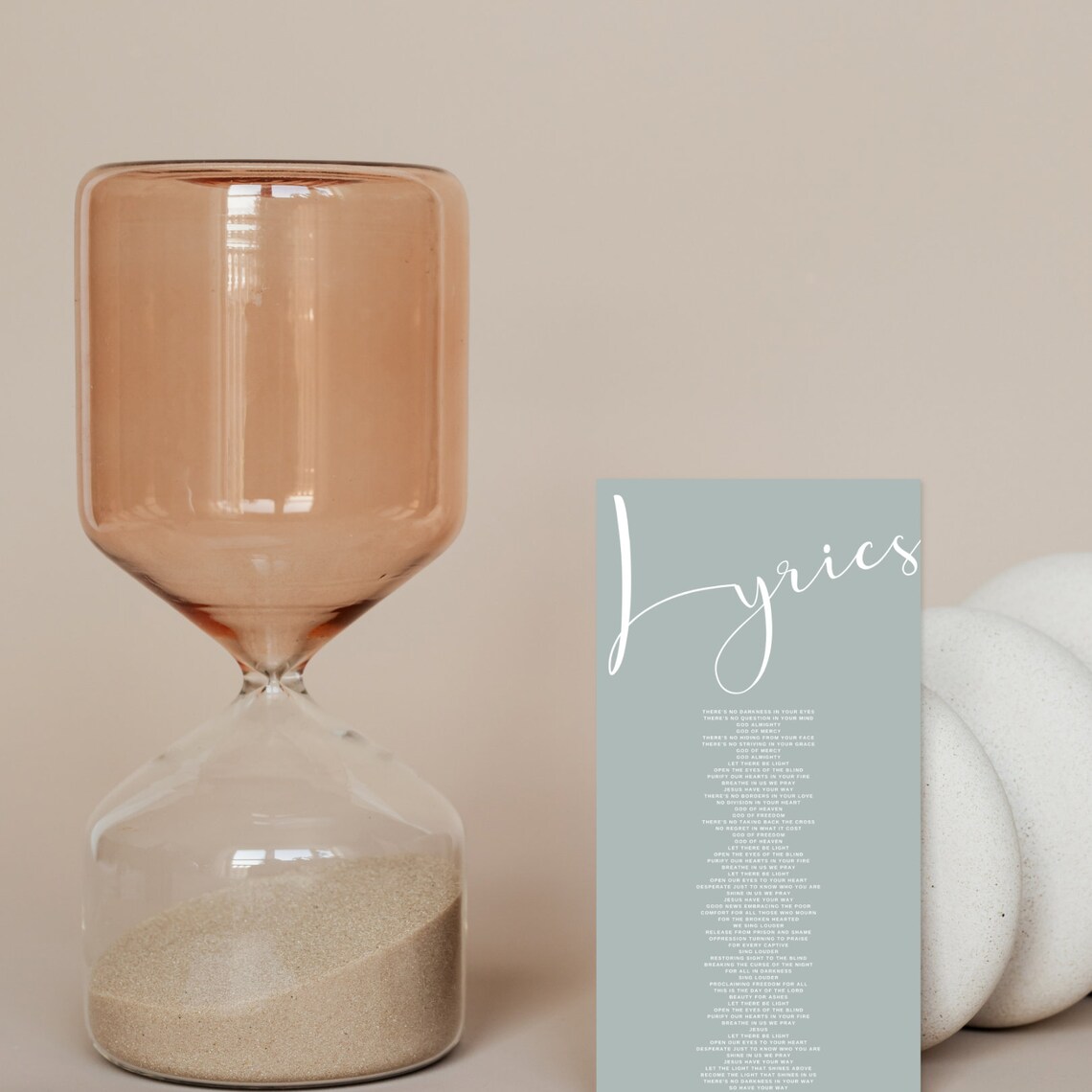 Lyric Sheet Sage Modern Wedding Template Elegant Wedding - Etsy