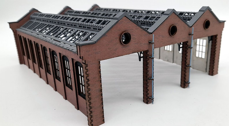 3 Lane Locomotive Engine Shed OO Gauge - Etsy
