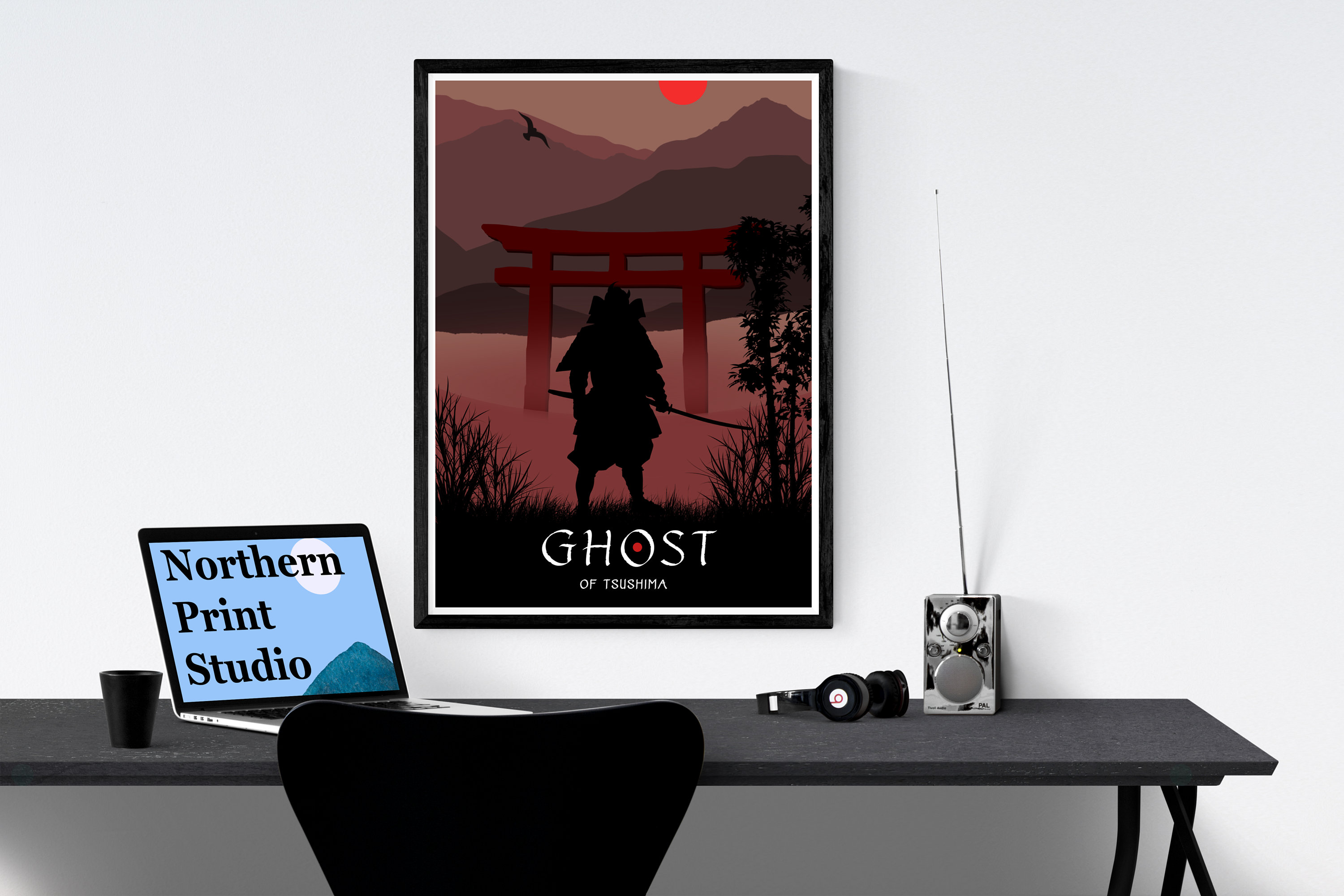 Ghost Of Tsushima Poster, Gaming Posters, Gaming Poster, Video Game Art
