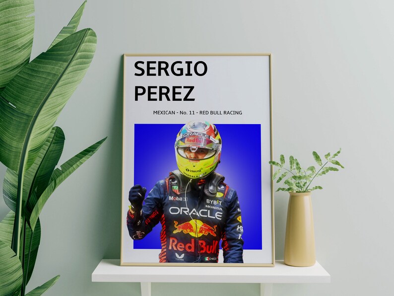 Sergio Perez Print, Sergio Perez Poster, F1, Red Bull Racing - Etsy.de