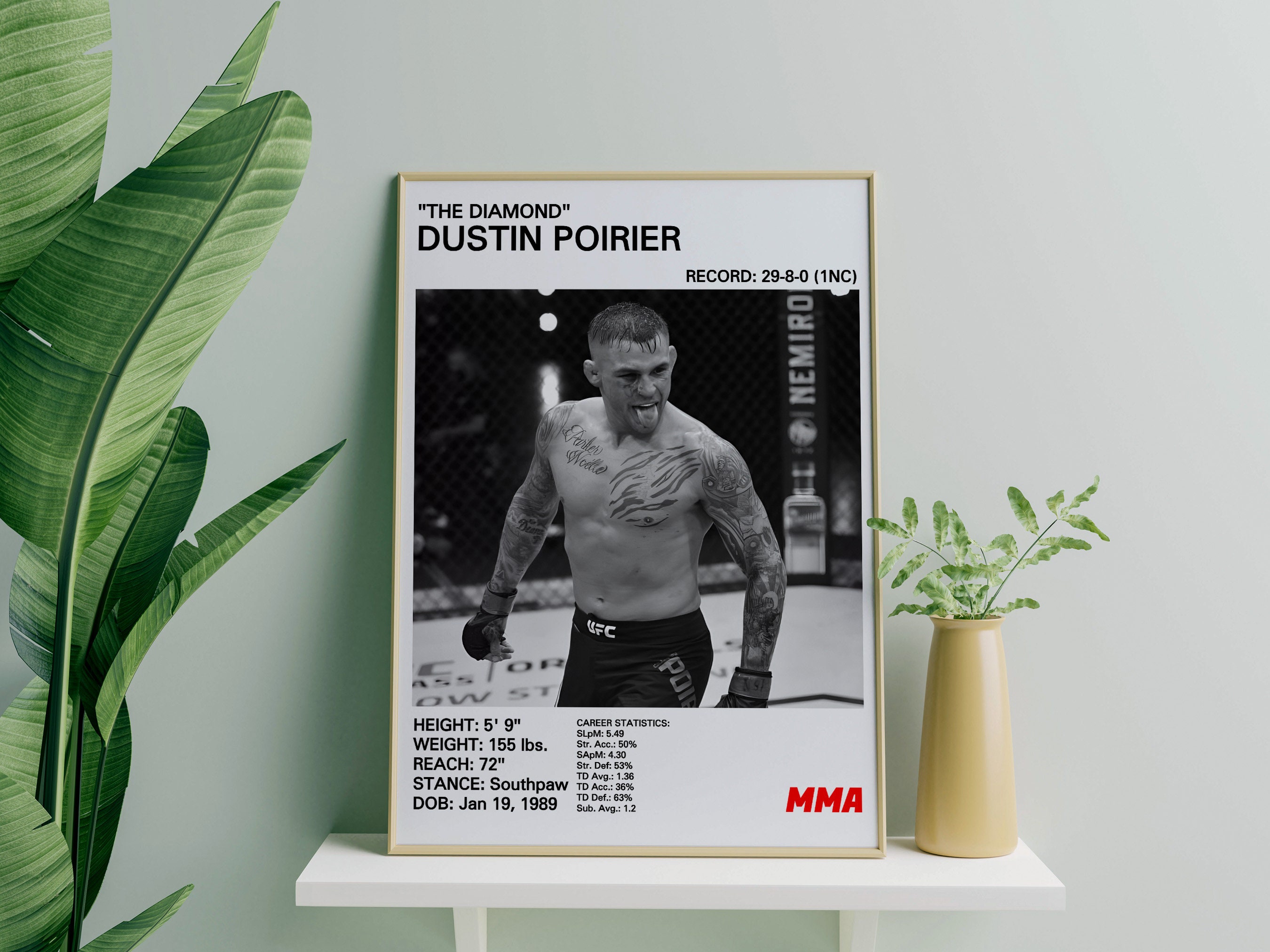 Dustin Poirier Poster Dustin the Diamond Poirier Print MMA - Etsy