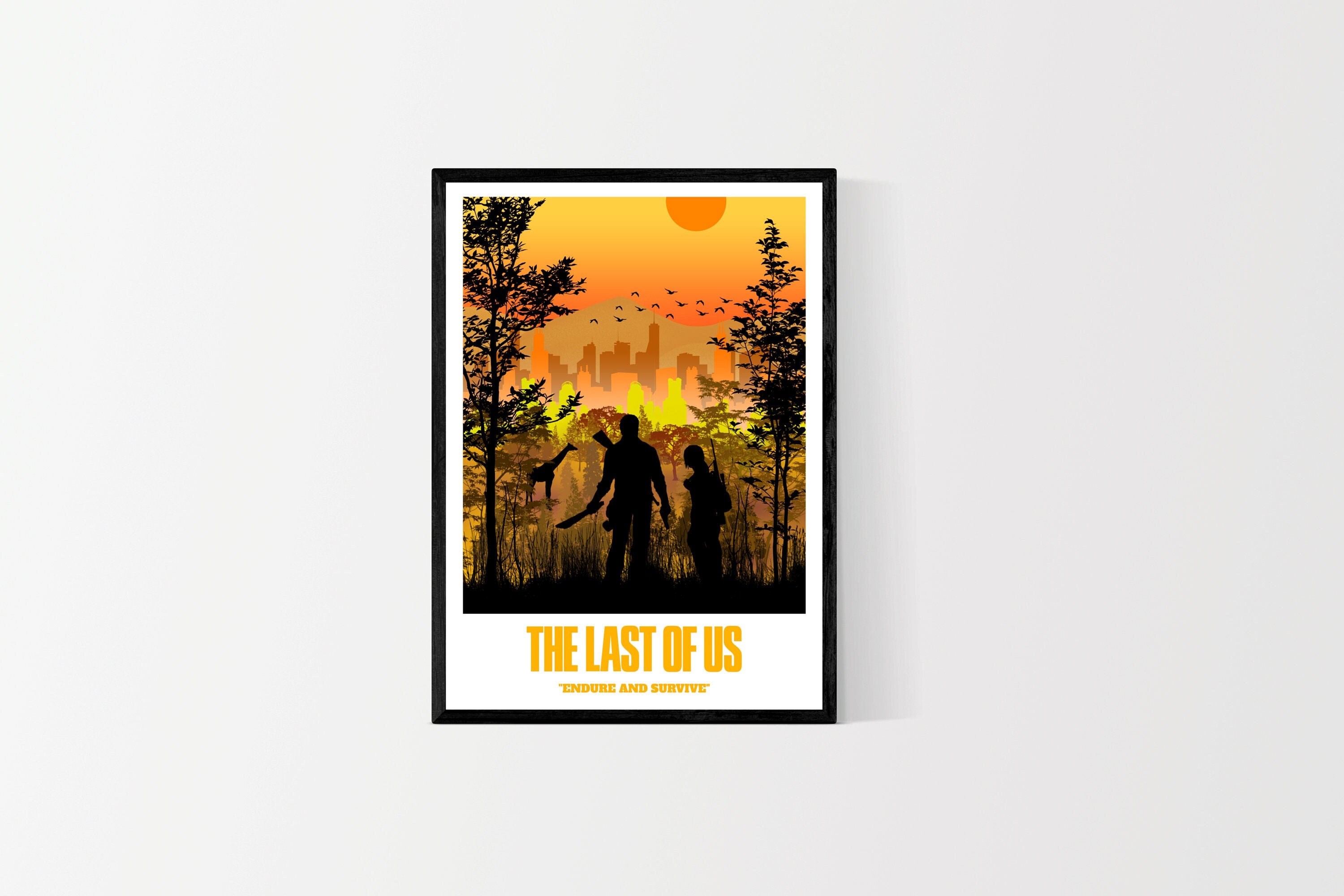 The Last Of Us Poster, TLOU2, Gaming Print, Posters, Gaming Poster