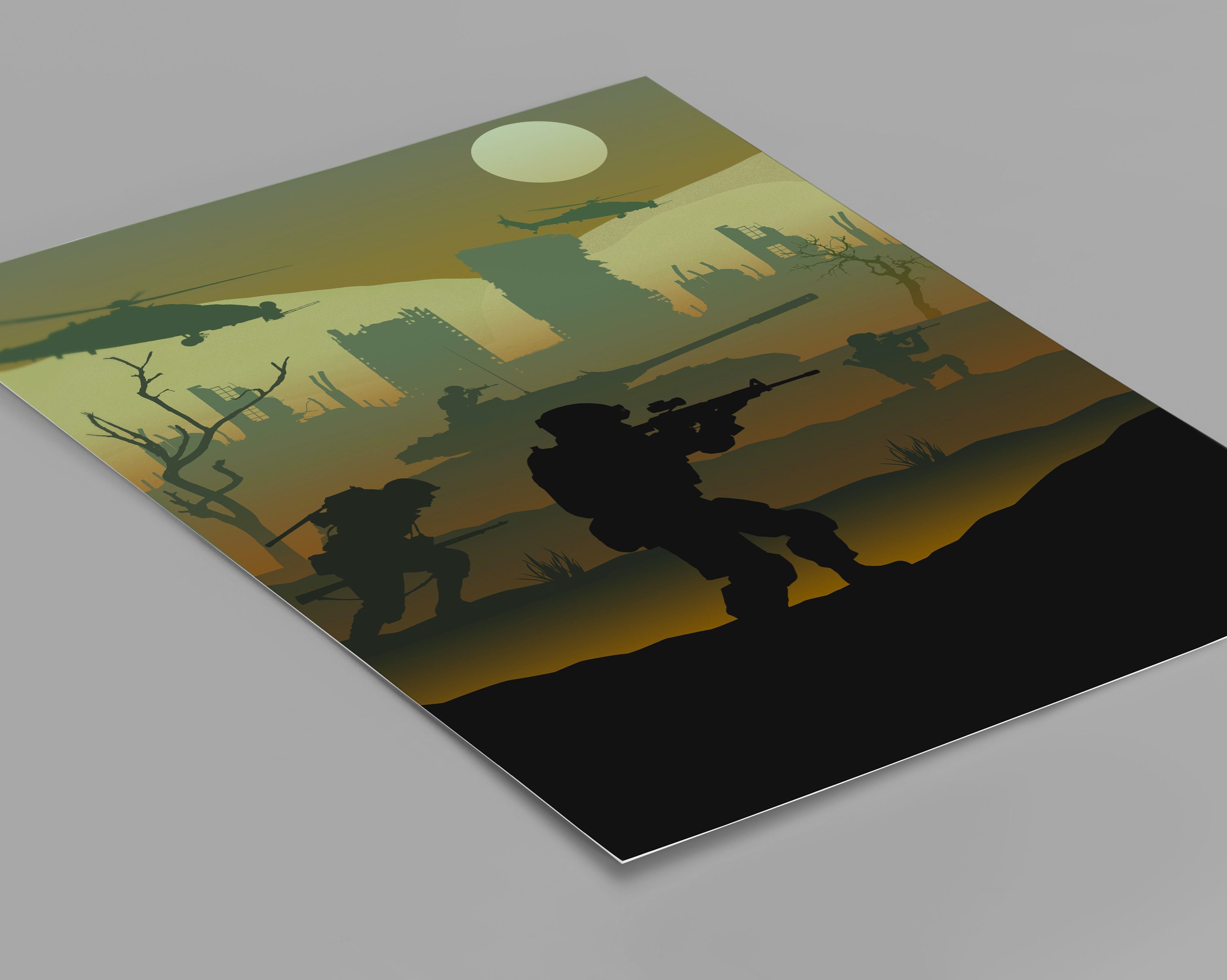 Army Warzone Poster Army Themed Art Warzone Print - Etsy