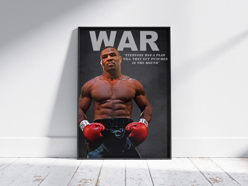 Mike Tyson Poster, Mike Tyson Print, everyone Has a Plan 'till They Get ...