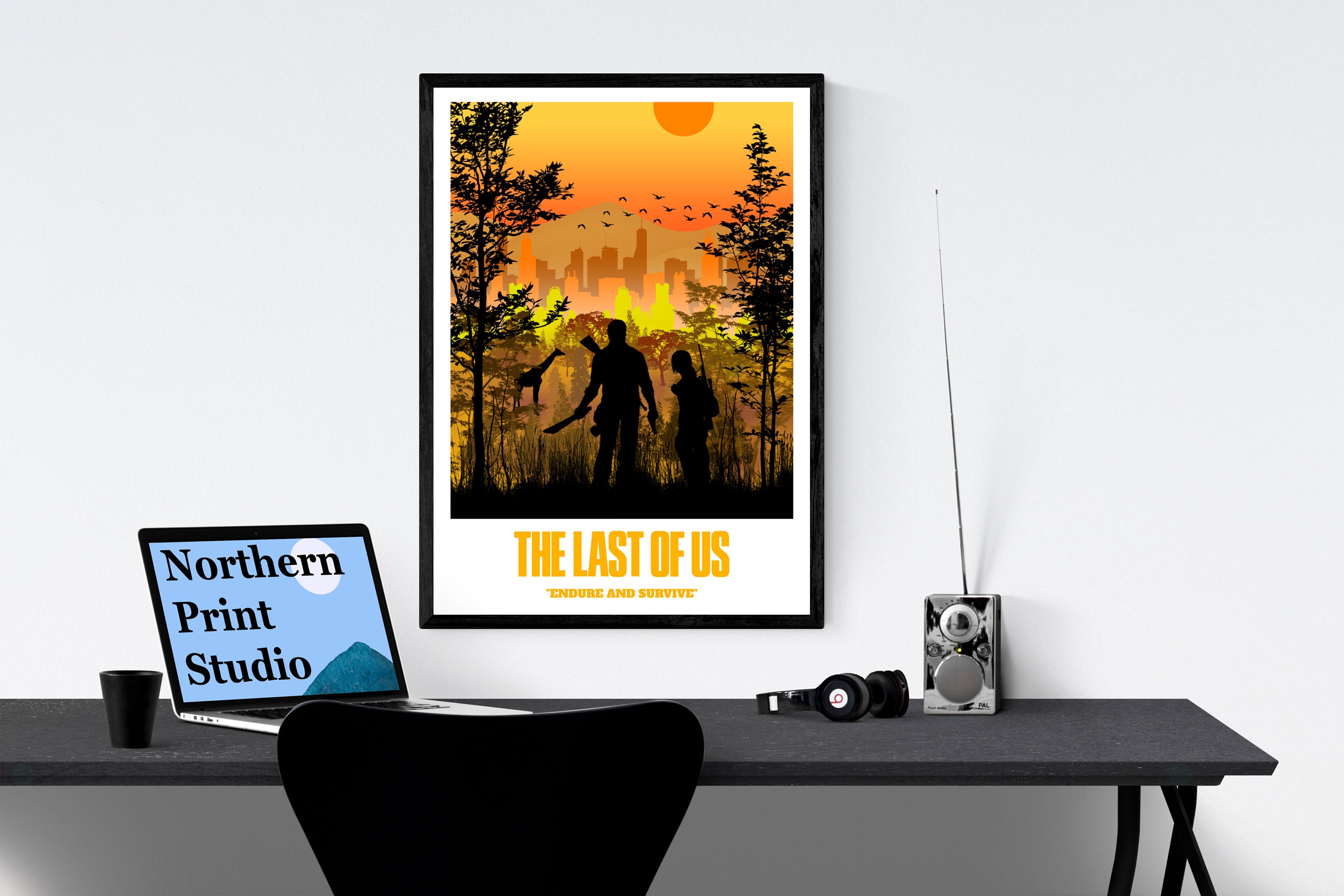 The Last Of Us Poster, TLOU2, Gaming Print, Posters, Gaming Poster
