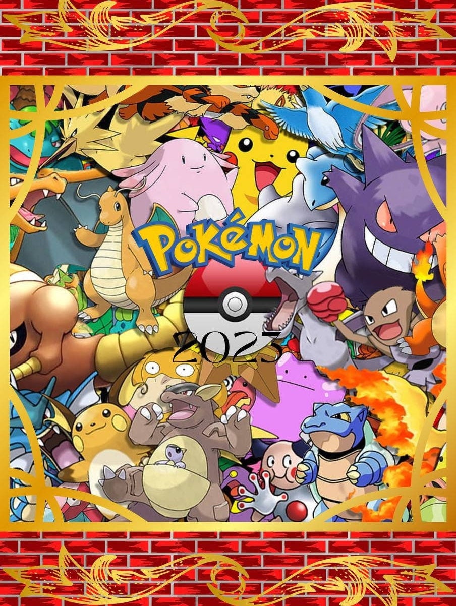 Pokemon Calendar 2023 | Digital Art - Etsy