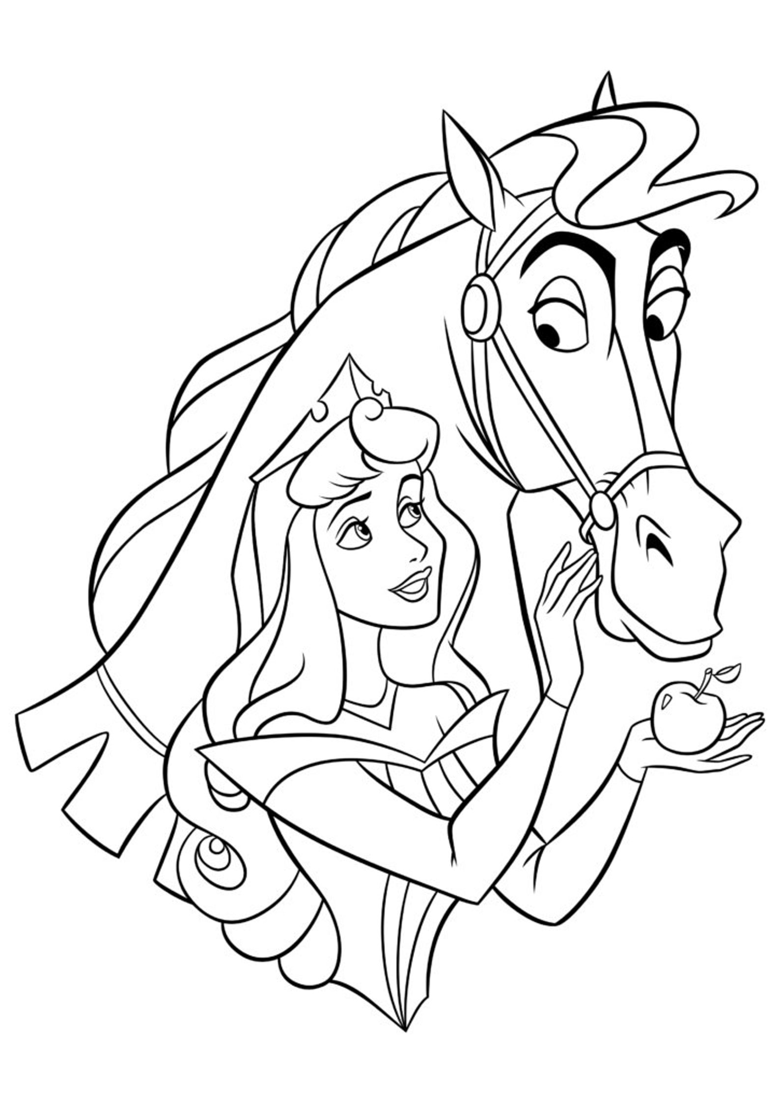 20 Princess Coloring Pages | Digital Art - Etsy