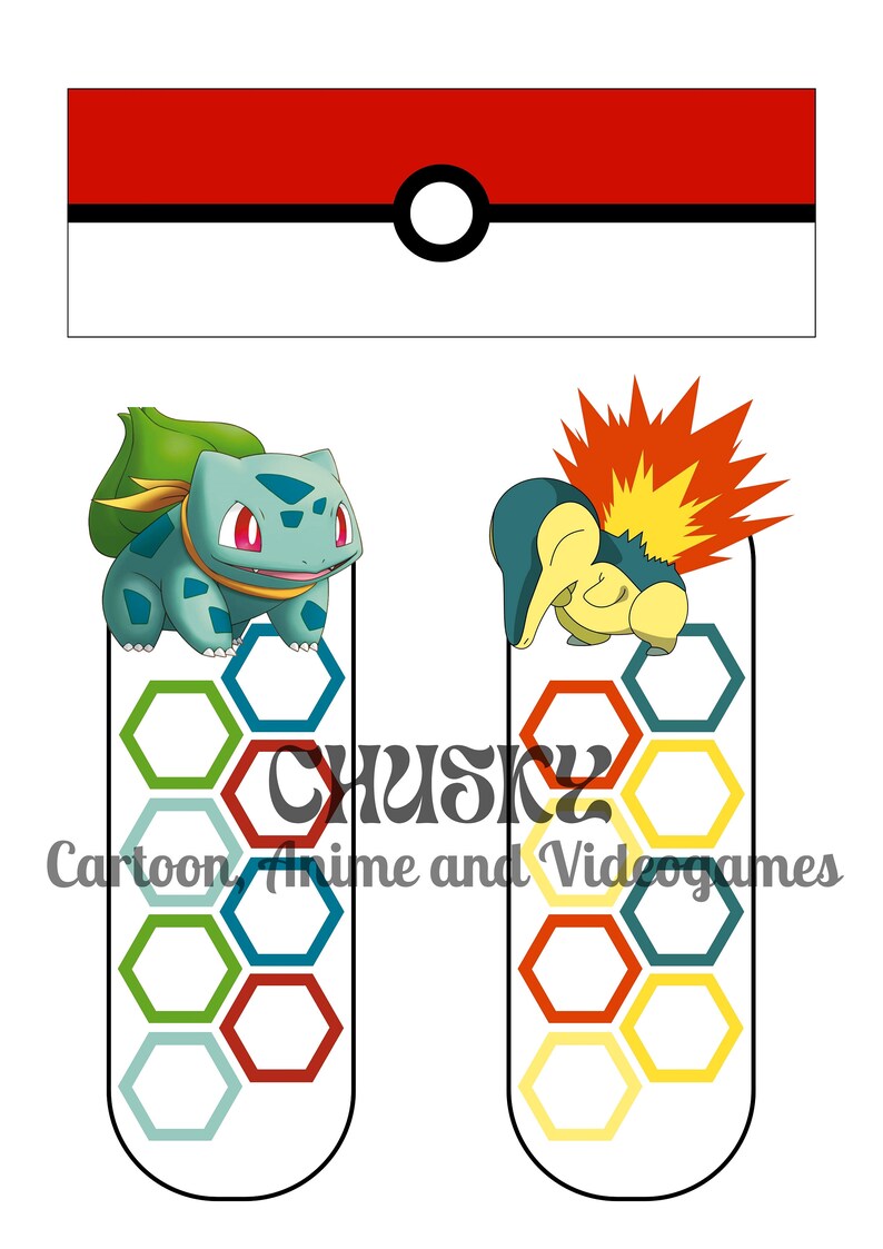 5 Pokemon Bookmarks Digital Art - Etsy
