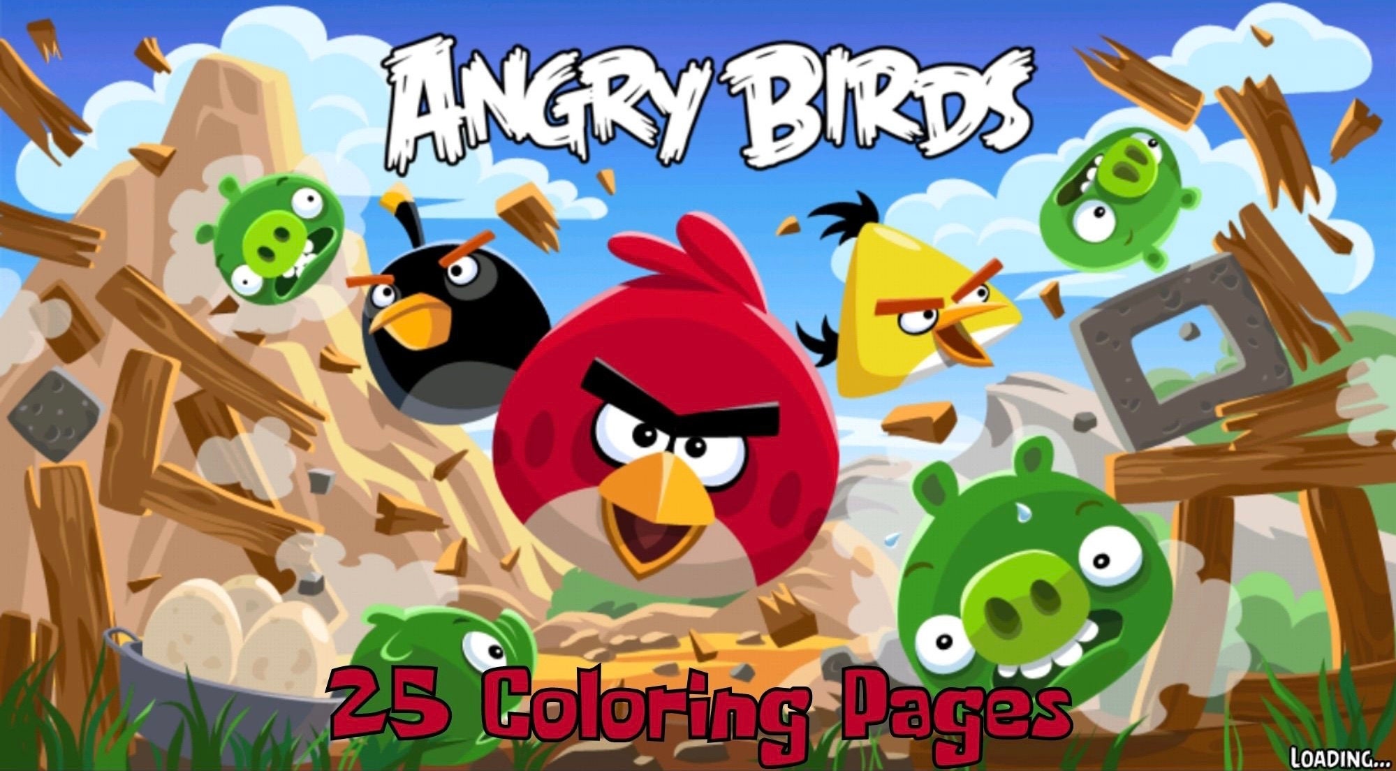 Angry Birds Epic Coloring Pages Red 6