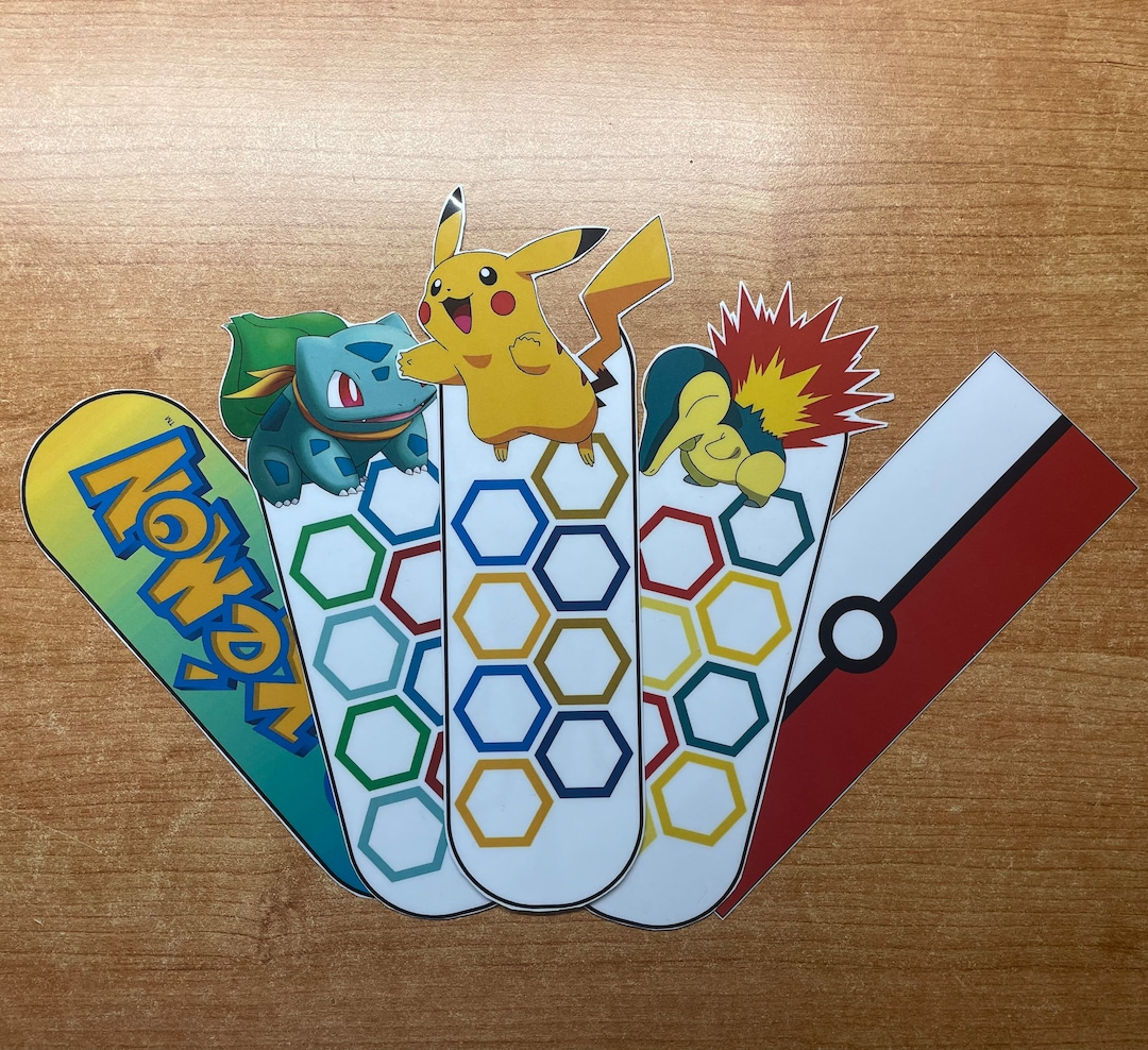 5 Pokemon Bookmarks Digital Art - Etsy