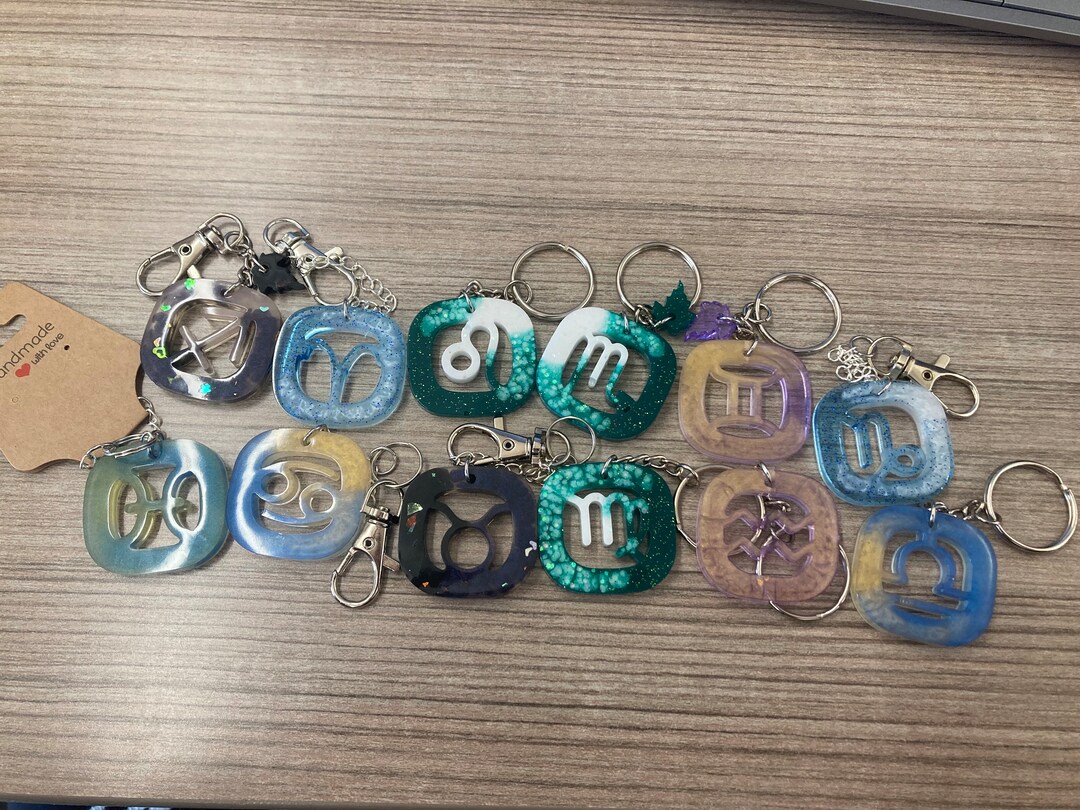 Zodiac Keychains (1) - Etsy