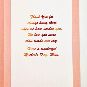 Mother's Day Card Thank You Handmade - Etsy