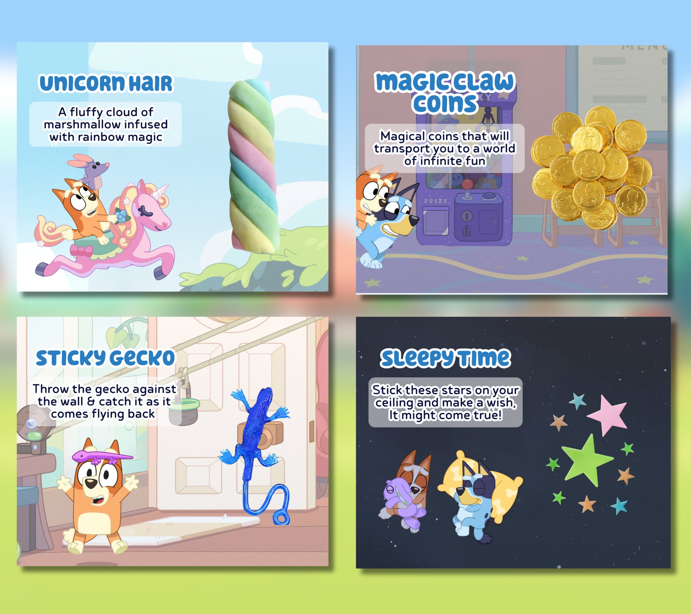 10 Bluey Party Favor Printables, Personalized Bluey Birthday Favour ...