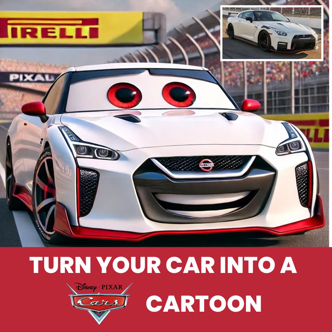 Premium Quality Pixar-inspired Cars Custom Cartoon Animation, Digital ...