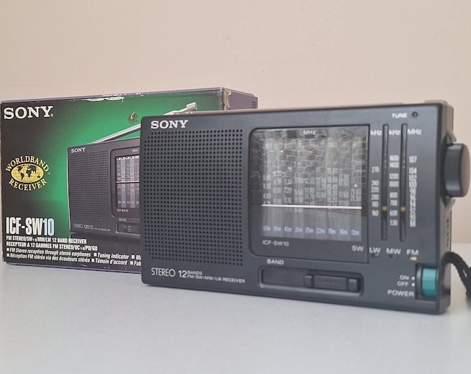 Vintage Sony ICF SW10, Sony Radio, Sony, Vintage Radio, Fully Working ...
