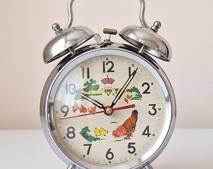 Vintage Clock, Mechanical Clock, Animated Clock, Chicken Clock, Rooster ...